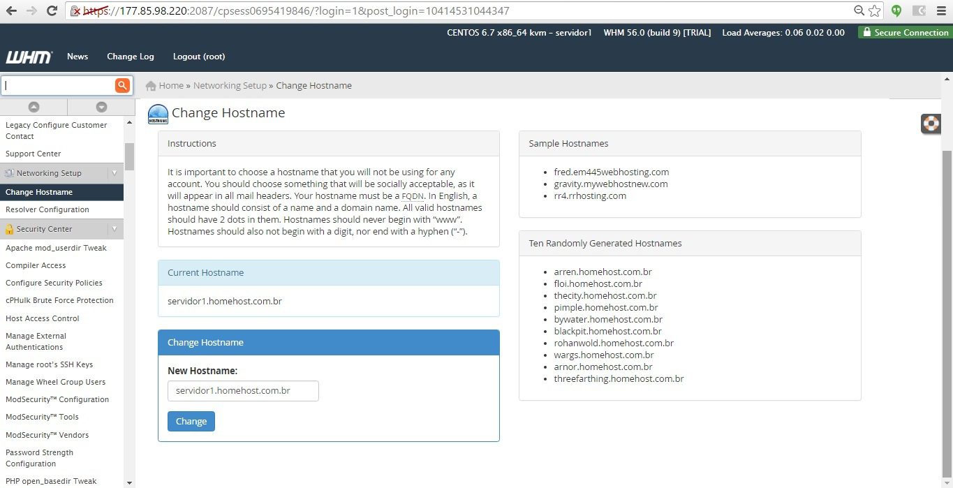 Account Creation Status: failed – Como resolver este erro ( Servidor cPanel ) - Ajuda